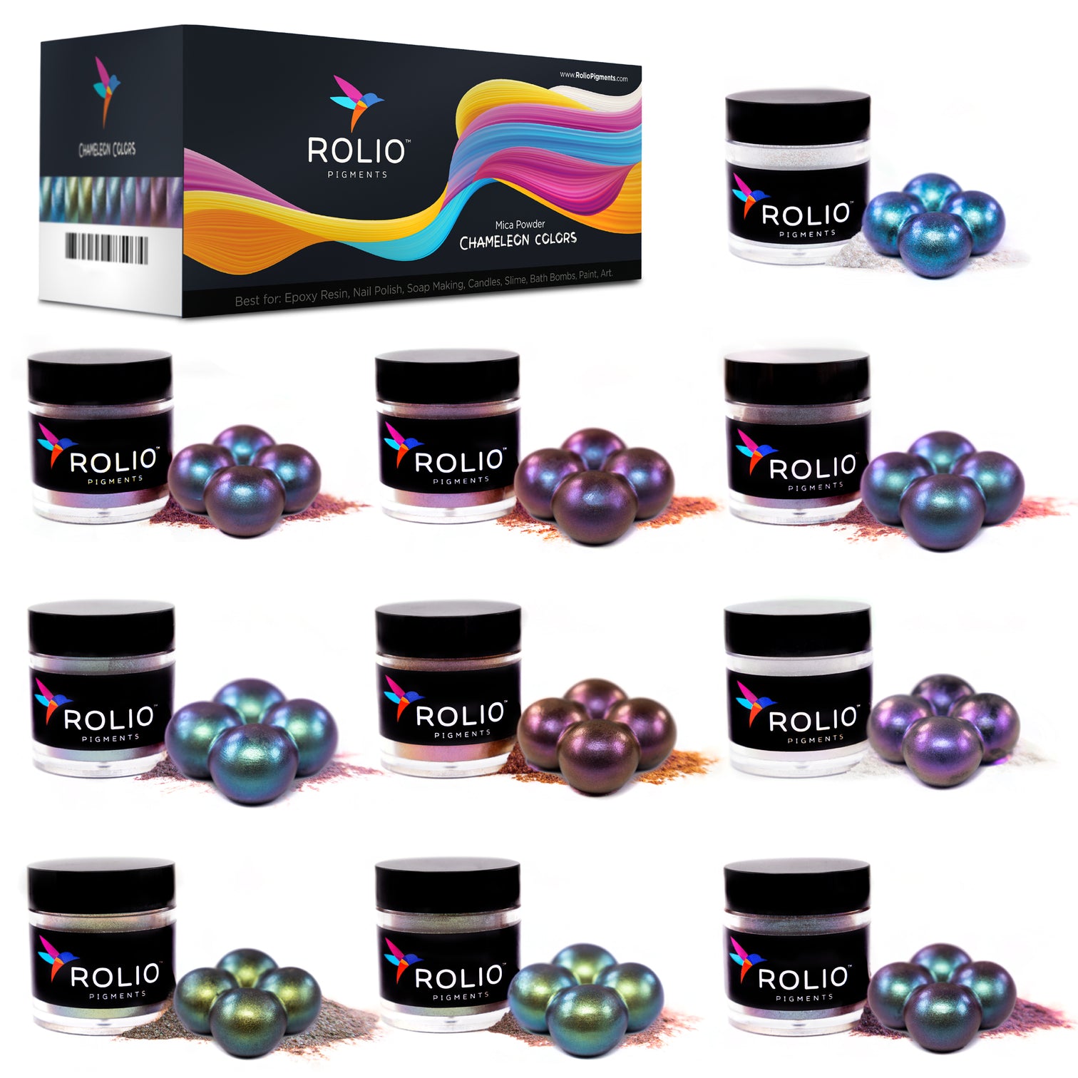 Rolio Pigments - Premium Mica Powder & Pigments